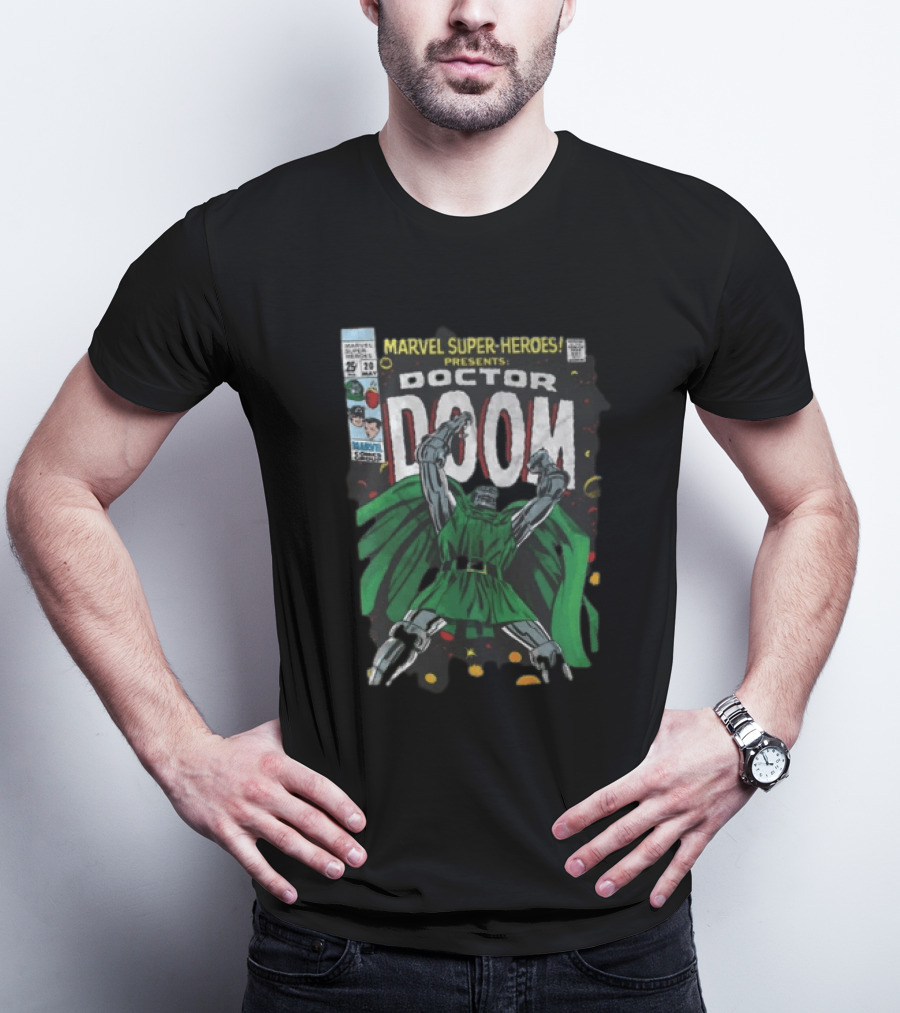 Marvel Super Heroes Presents Doctor Doom Comic Cover T-Shirt