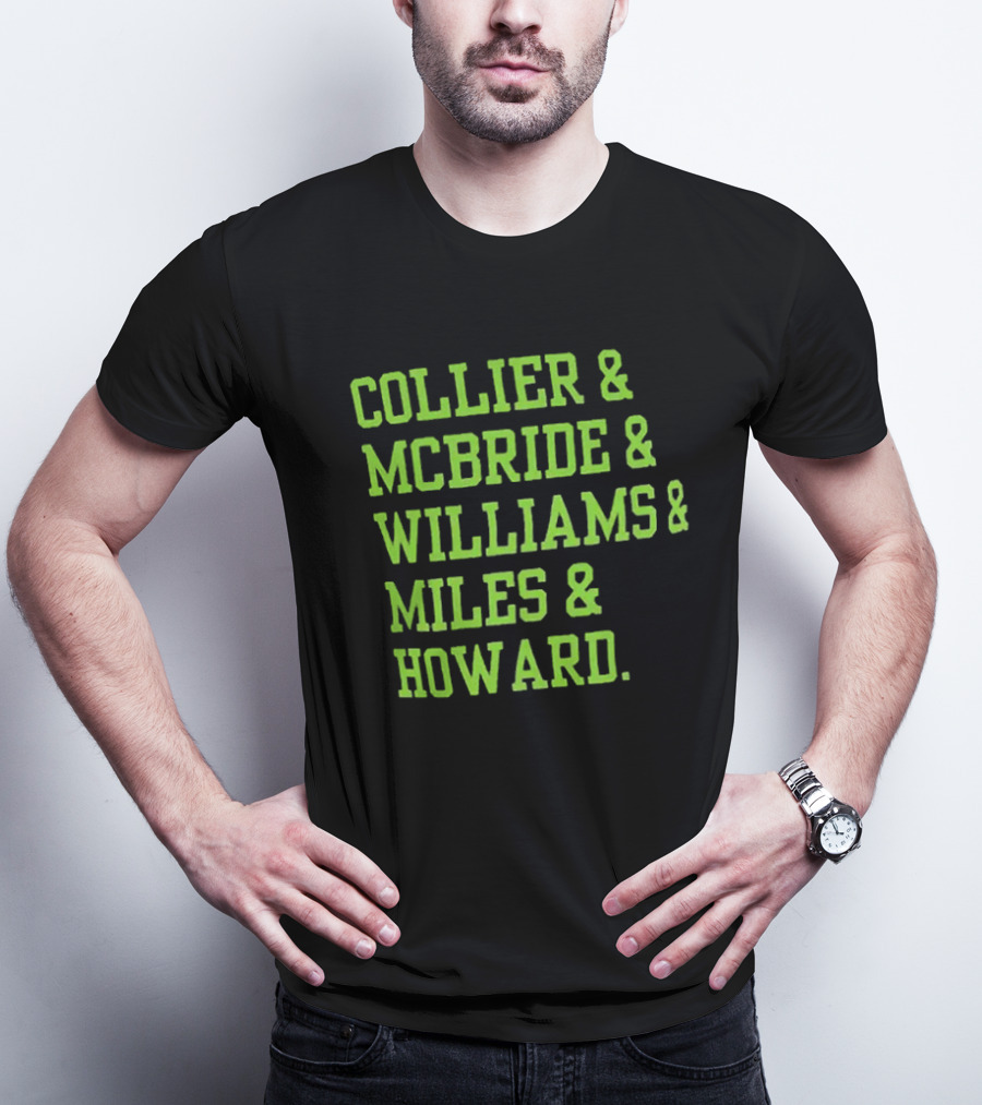 Collier McBride Williams Miles Howard Minnesota Lynx WNBA Players T-Shirt