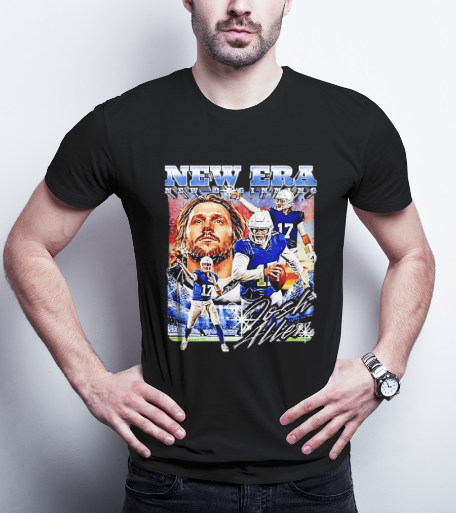 New Era Josh Allen Football Quarterback Action Number 17 Montage T-Shirt