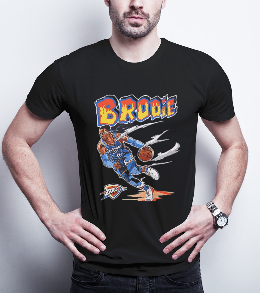 Brodie Russell Westbrook Oklahoma City Thunder OKC NBA Basketball T-Shirt