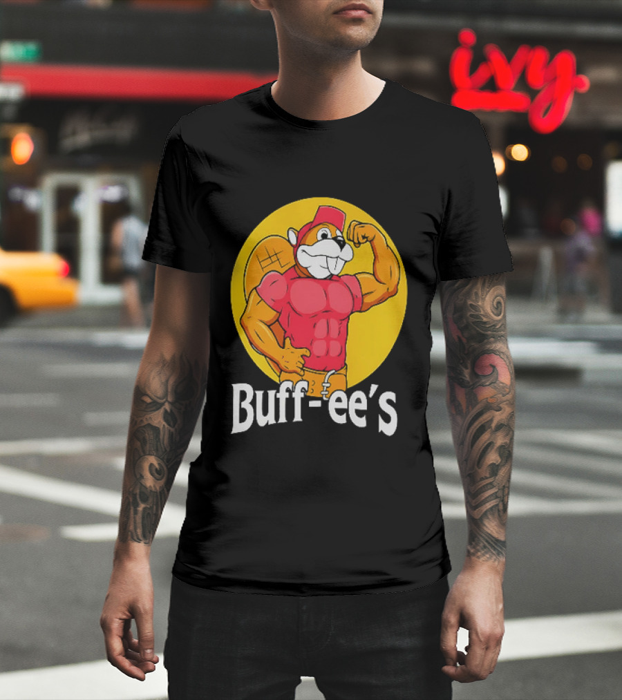 Buff Ee's Muscle Buc Ee's Beaver Fitness T-Shirt