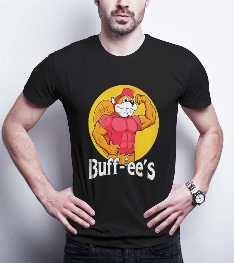 Buff Ee's Muscle Buc Ee's Beaver Fitness T-Shirt