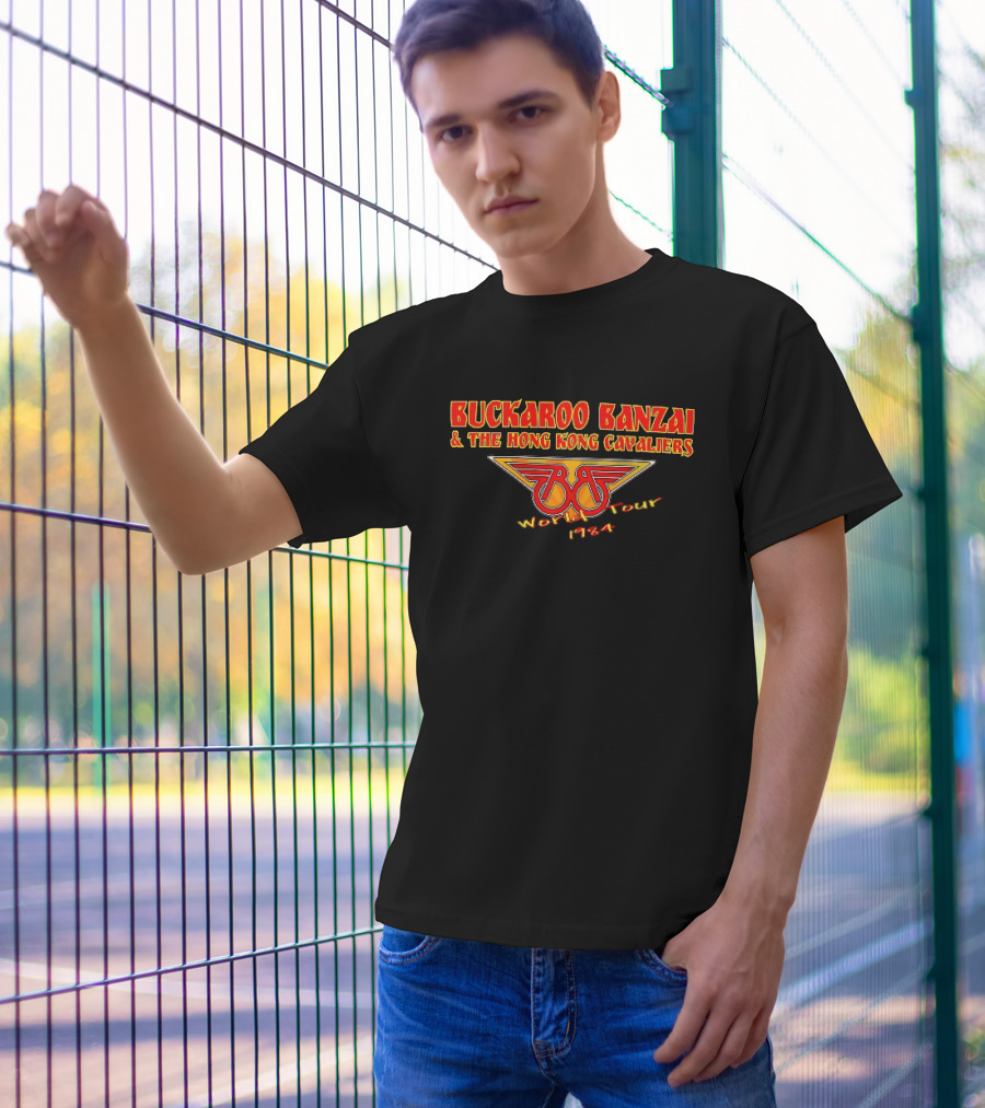 Buckaroo Banzai And The Hong Kong Cavaliers World Tour 1984 Retro BB Wings T-Shirt