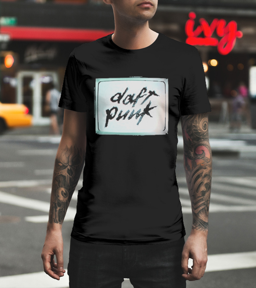 Daft Punk Human After All Vintage Television T-Shirt