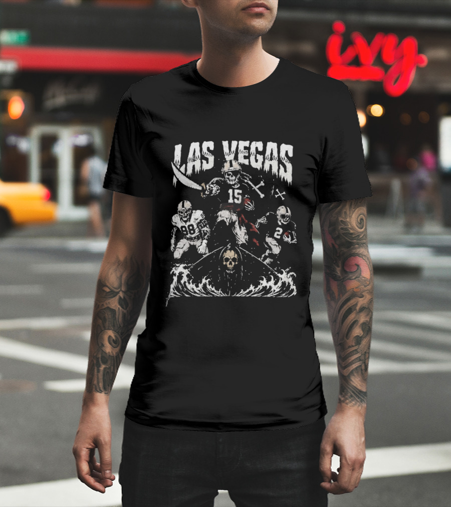 Las Vegas Football Raiders 2026 Skull And Crossbones T-Shirt