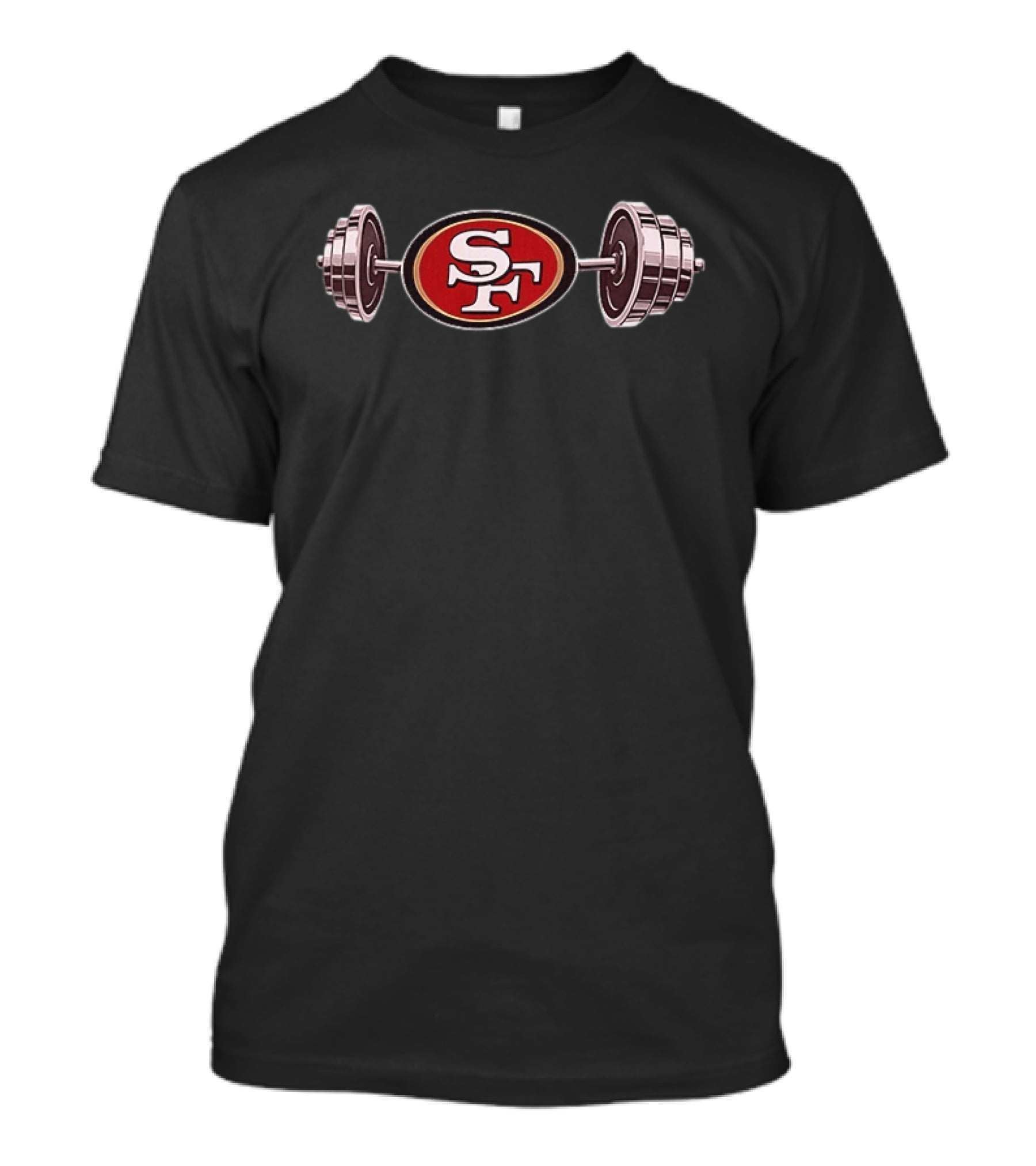 San Francisco 49ers SF Barbell 2026 T-Shirt