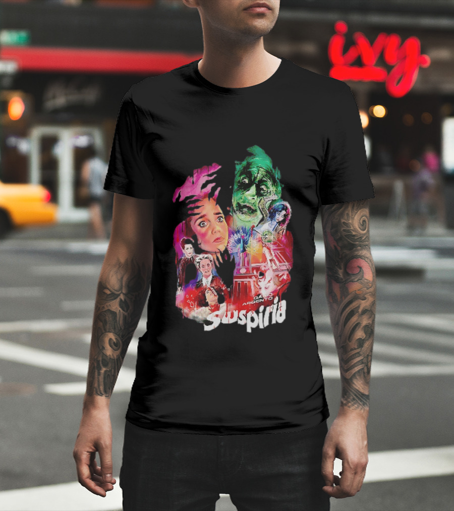 Suspiria Dario Argento Horror Collage Death Is Coming For You T-Shirt