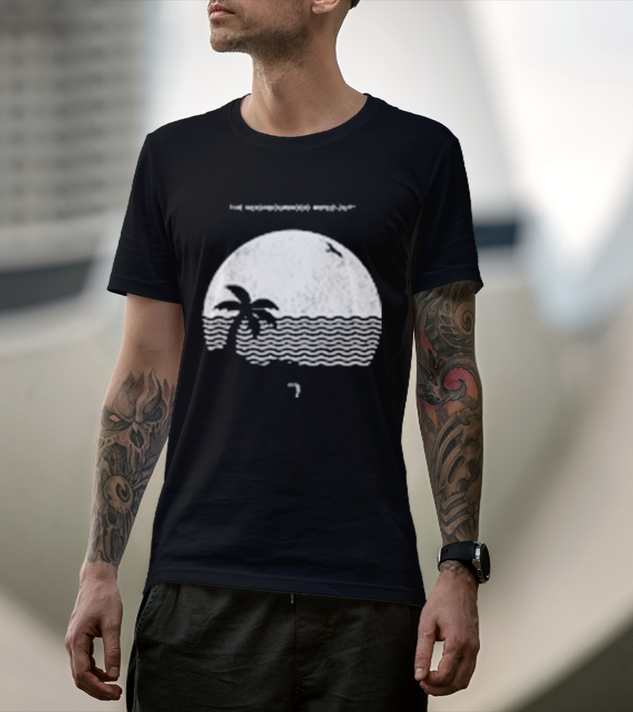 The Neighbourhood Wiped Out Album Palm Tree Beach Scene T-Shirt