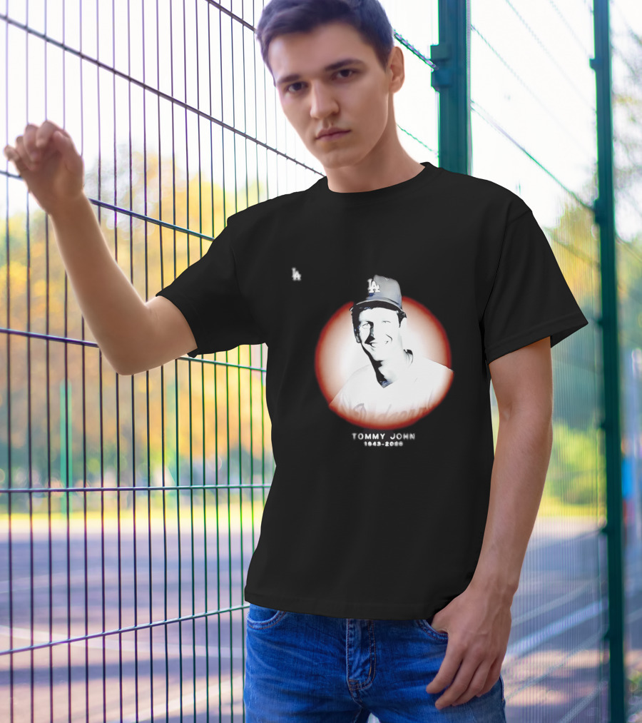Tommy John 1943 2026 Memorial Baseball LA Dodgers T-Shirt