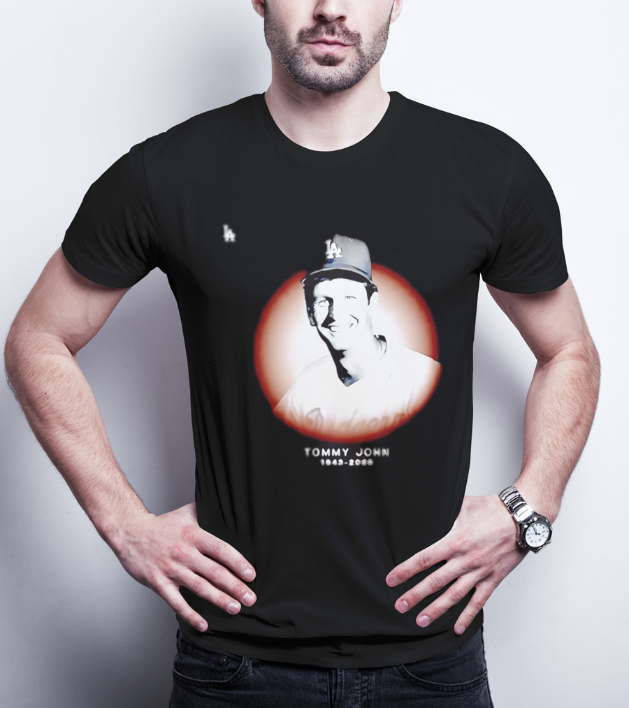 Tommy John 1943 2026 Memorial Baseball LA Dodgers T-Shirt