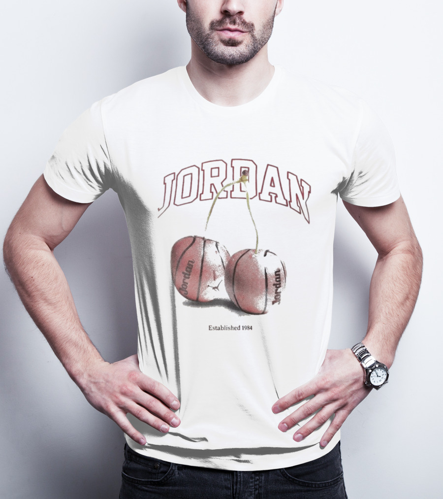 Jordan Established 1984 Basketball Cherries T-Shirt