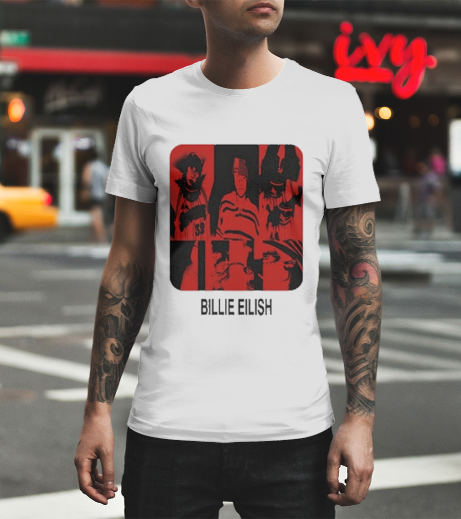 Billie Eilish Thermal Be Collage Photo T-Shirt