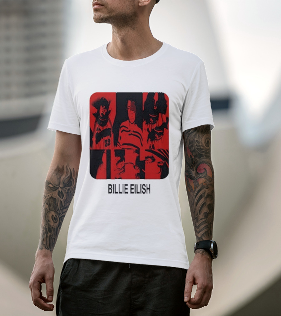 Billie Eilish Thermal Be Collage Photo T-Shirt
