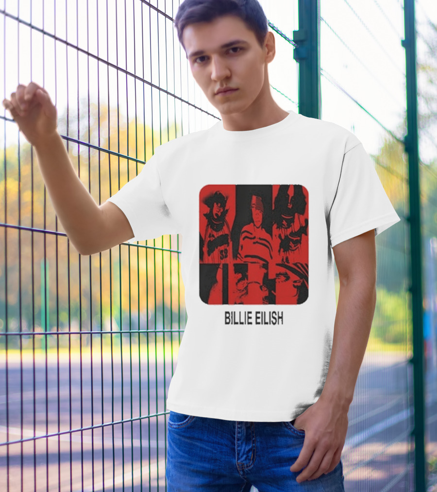 Billie Eilish Thermal Be Collage Photo T-Shirt