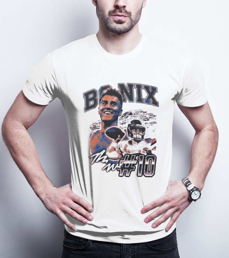 Bo Nix Number 10 Football Player T-Shirt