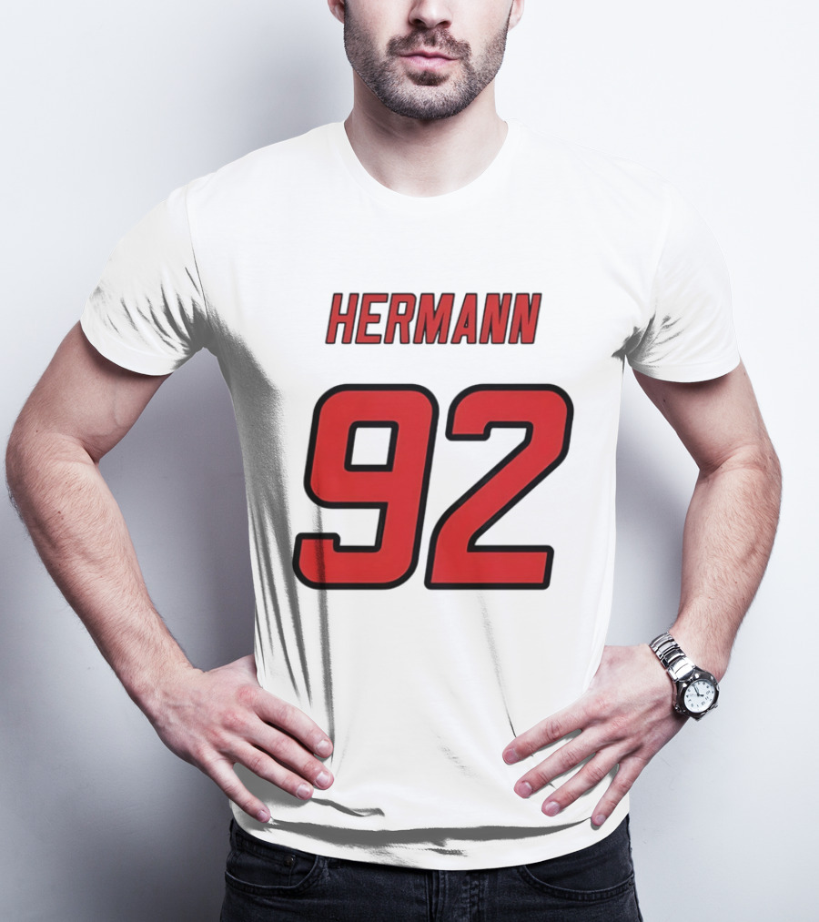 Hermann 92 Red Lettering Athletic Jersey T-Shirt