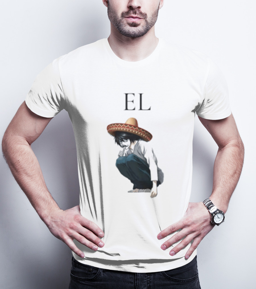 El L Death Note Mariachi Sombrero T-Shirt
