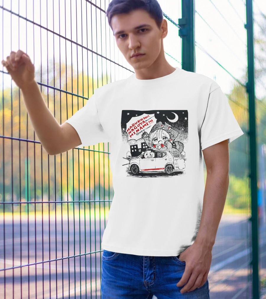 Marukoshi Nagoya Minami Kanakoji Tomori Angry Driver Hatchback Car Manga Style Night Scene T-Shirt