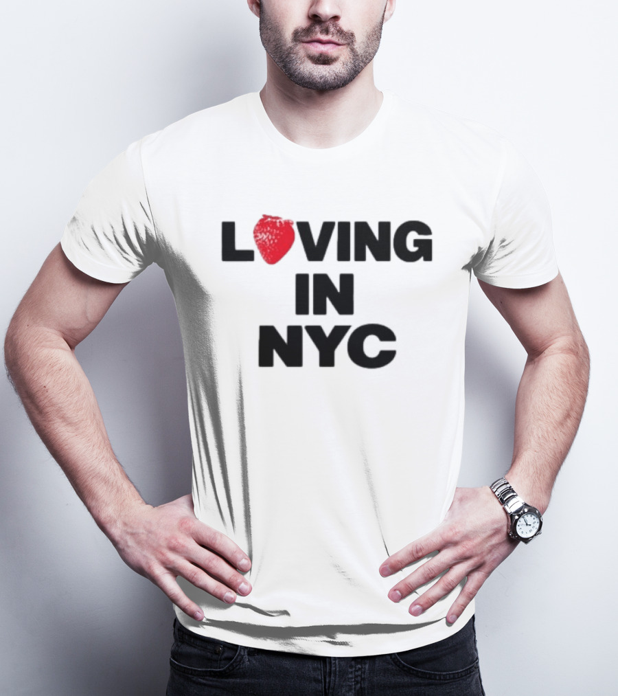 Olivia Dean Loving In NYC Tour 2026 Strawberry Heart Edition T-Shirt