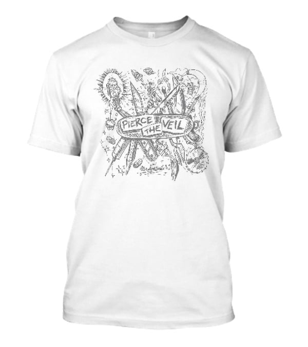 Pierce The Veil Misadventures Album Cover Music Merchandise T-Shirt