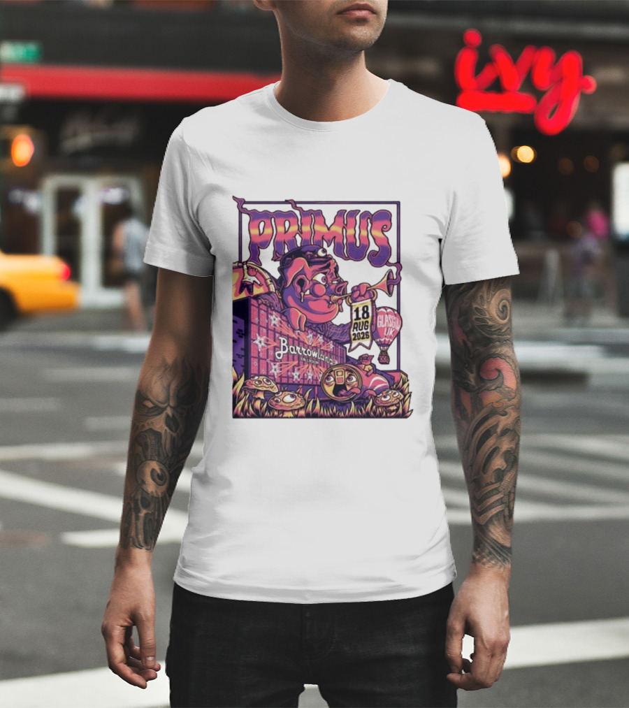 Barrowland Ballroom Primus Concert August 18 2026 Glasgow UK Animated Music Event T-Shirt