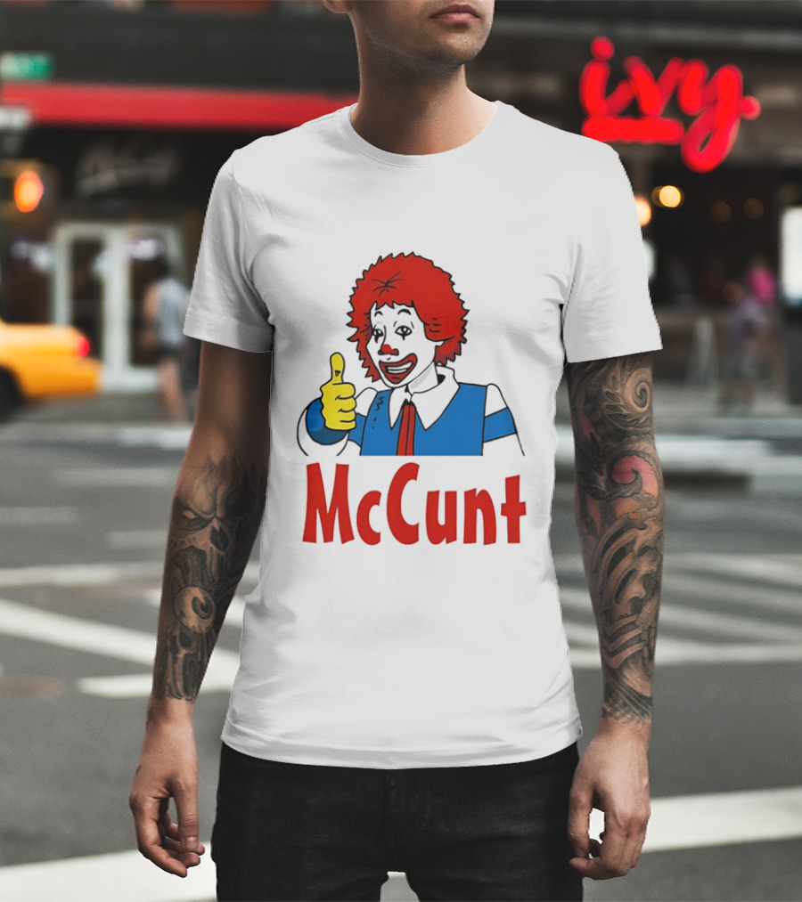 Ronald McDonald McCunt Thumbs Up Red Hair Blue Outfit T-Shirt