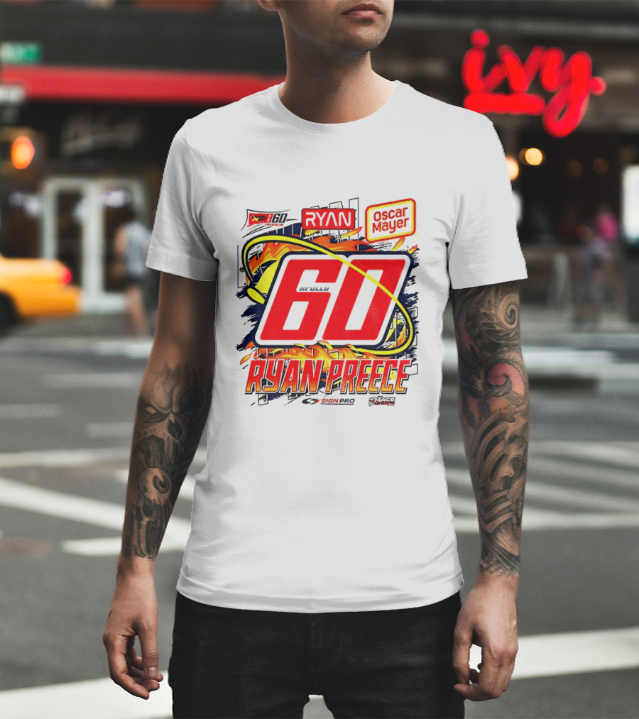 Ryan Preece NASCAR 60 Oscar Mayer Racing Sport McWills T-Shirt