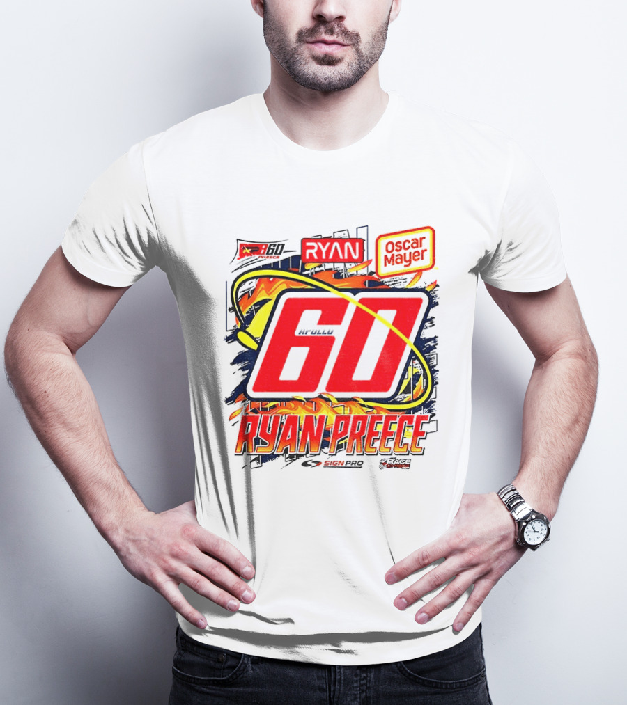 Ryan Preece NASCAR 60 Oscar Mayer Racing Sport McWills T-Shirt