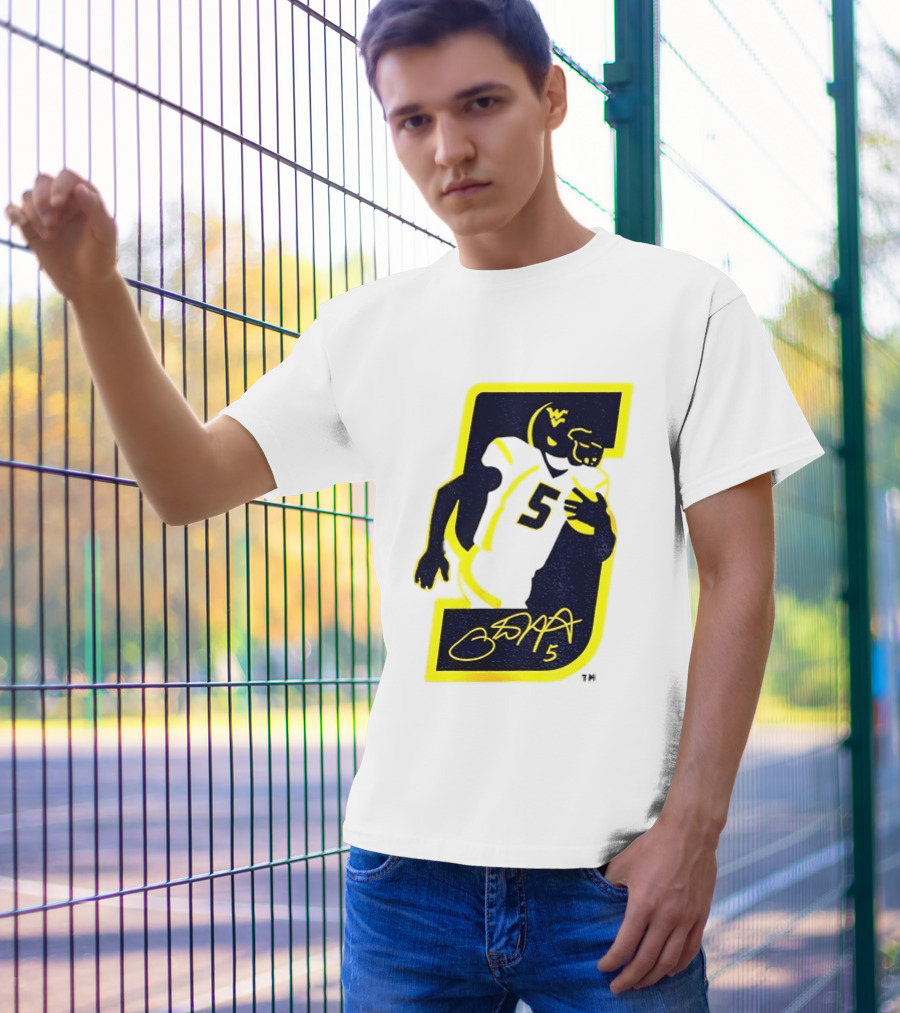 Thank You Pat White 5 West Virginia Mountaineers Retirement 84 T-Shirt