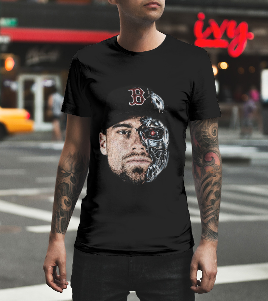 Caleb Durbin Terminator Face Boston Cap Robo Fusion T-Shirt