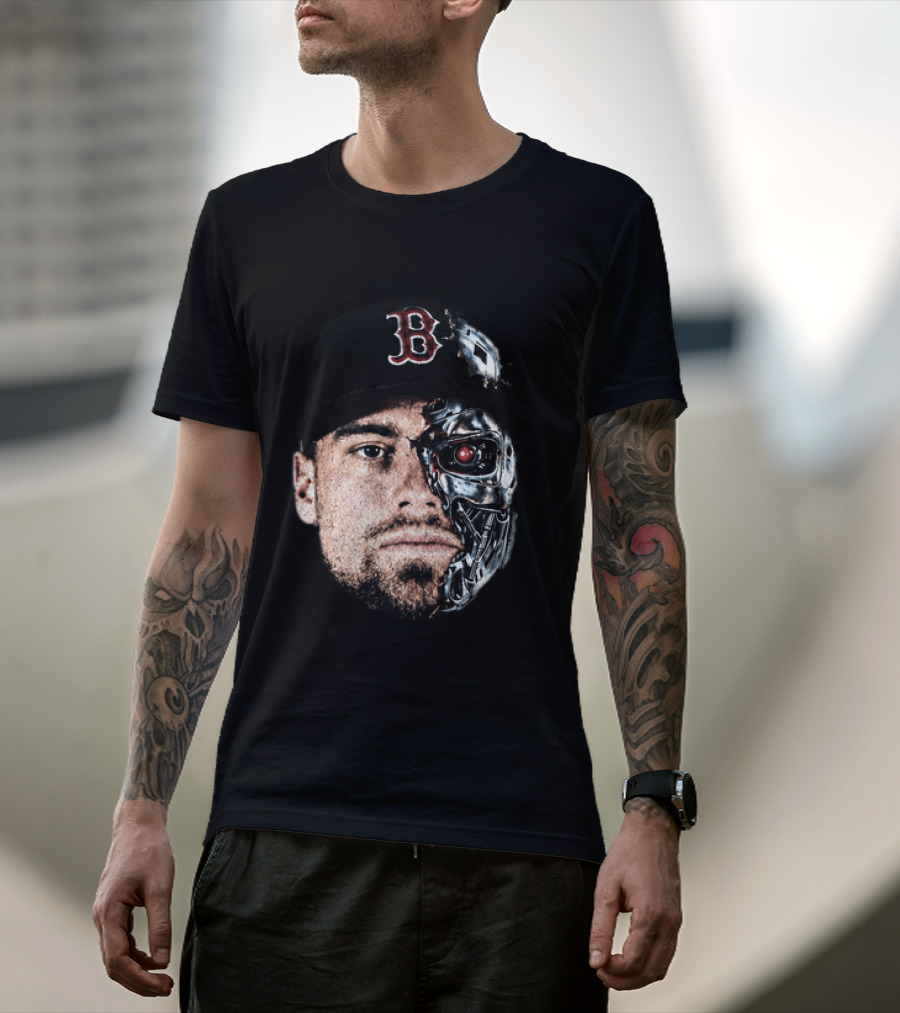 Caleb Durbin Terminator Face Boston Cap Robo Fusion T-Shirt