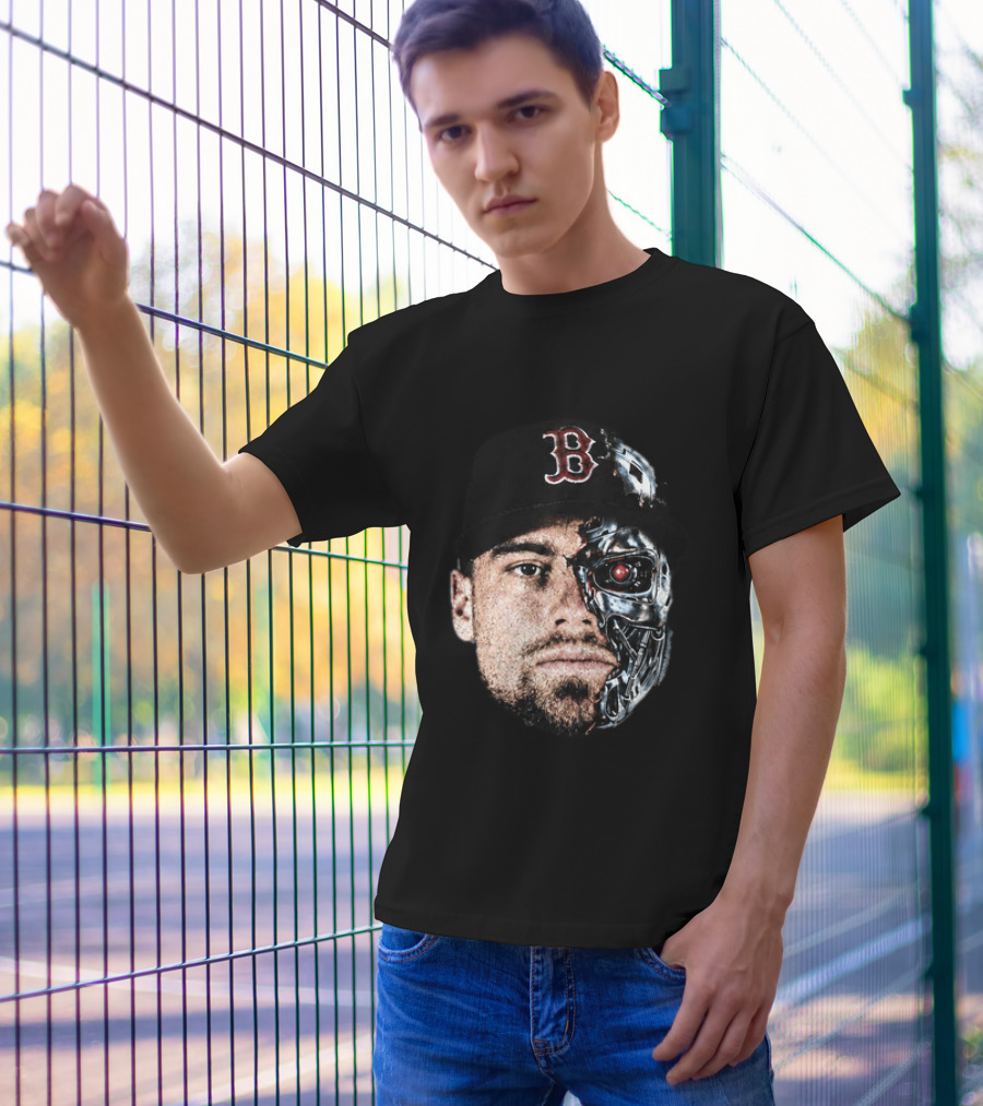 Caleb Durbin Terminator Face Boston Cap Robo Fusion T-Shirt