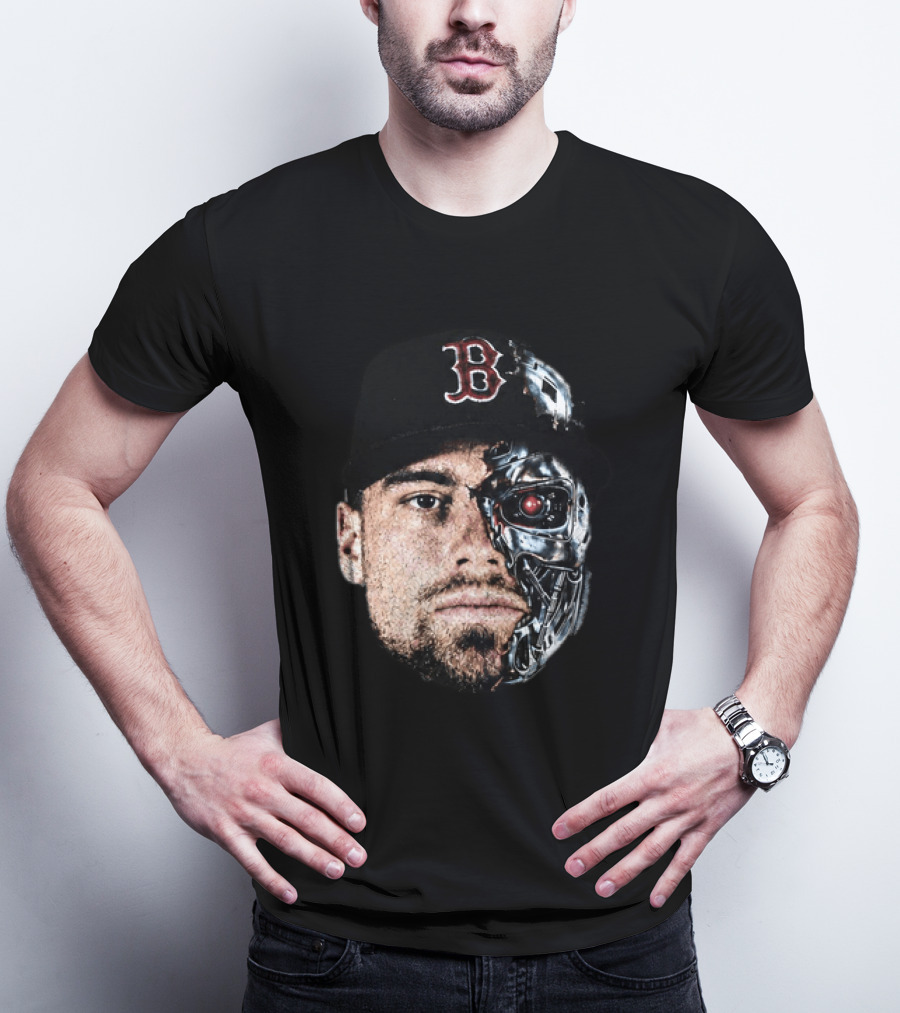 Caleb Durbin Terminator Face Boston Cap Robo Fusion T-Shirt