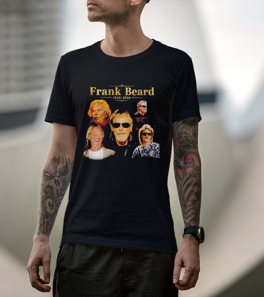 Frank Beard 1949 2026 Memorial Collage T-Shirt