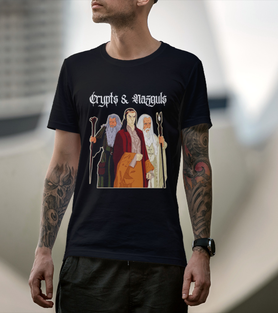 Crypts & Nazguls Dark Wizards Fantasy T-Shirt