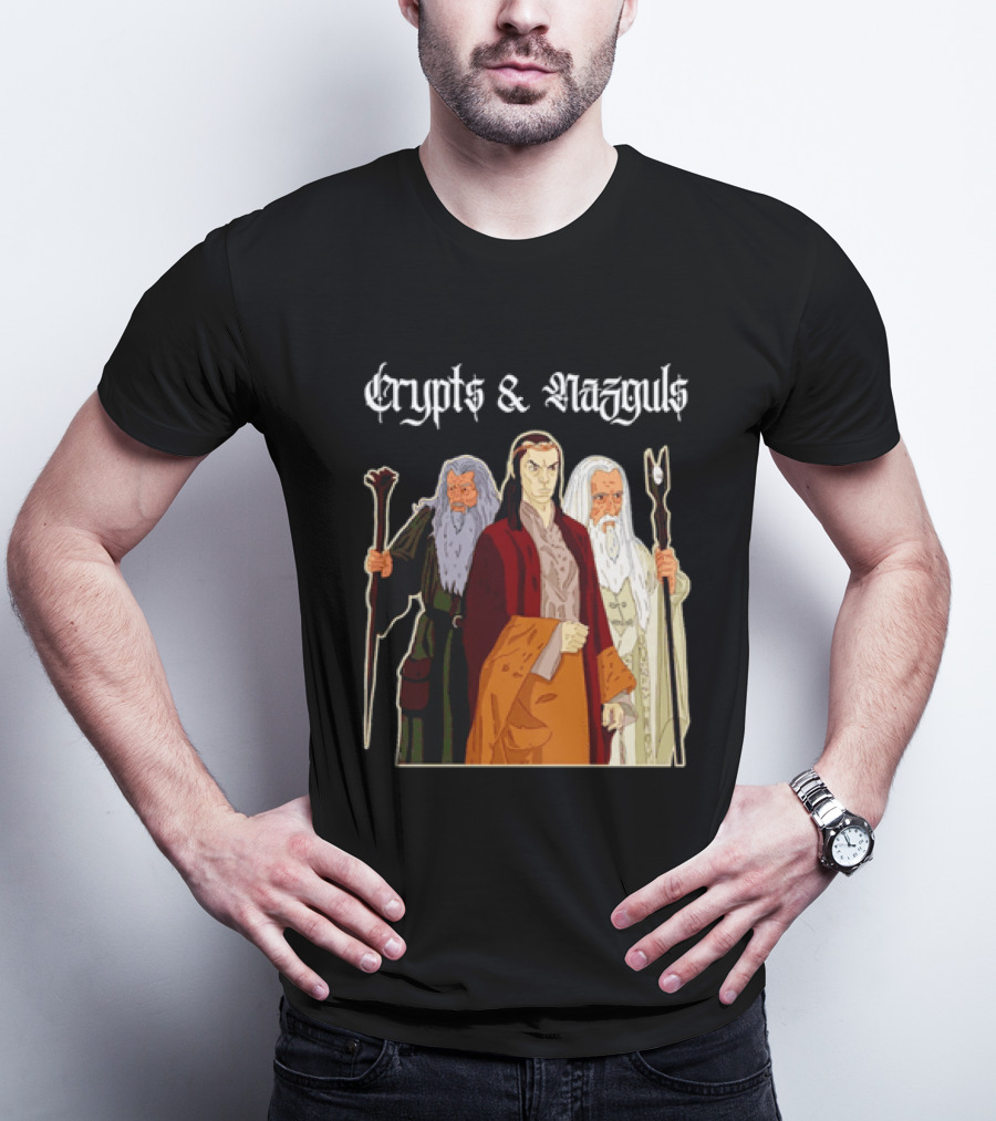 Crypts & Nazguls Dark Wizards Fantasy T-Shirt