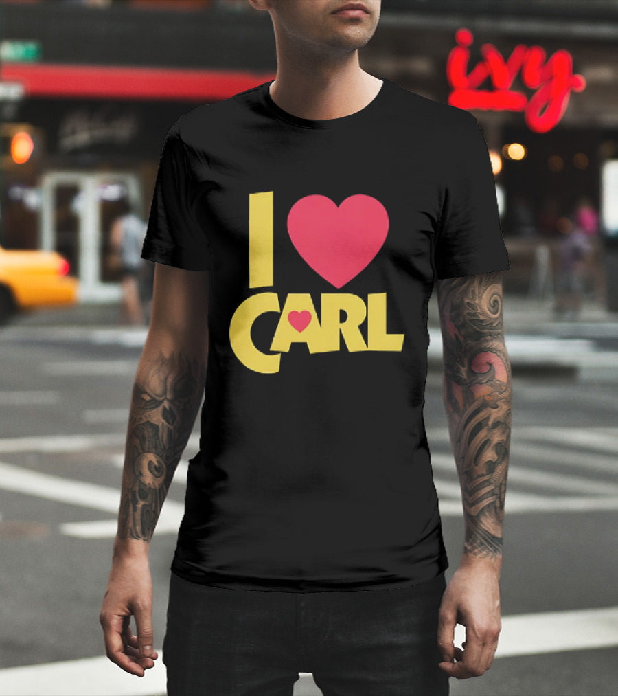 I Love Carl Heart Dungeon Crawler T-Shirt