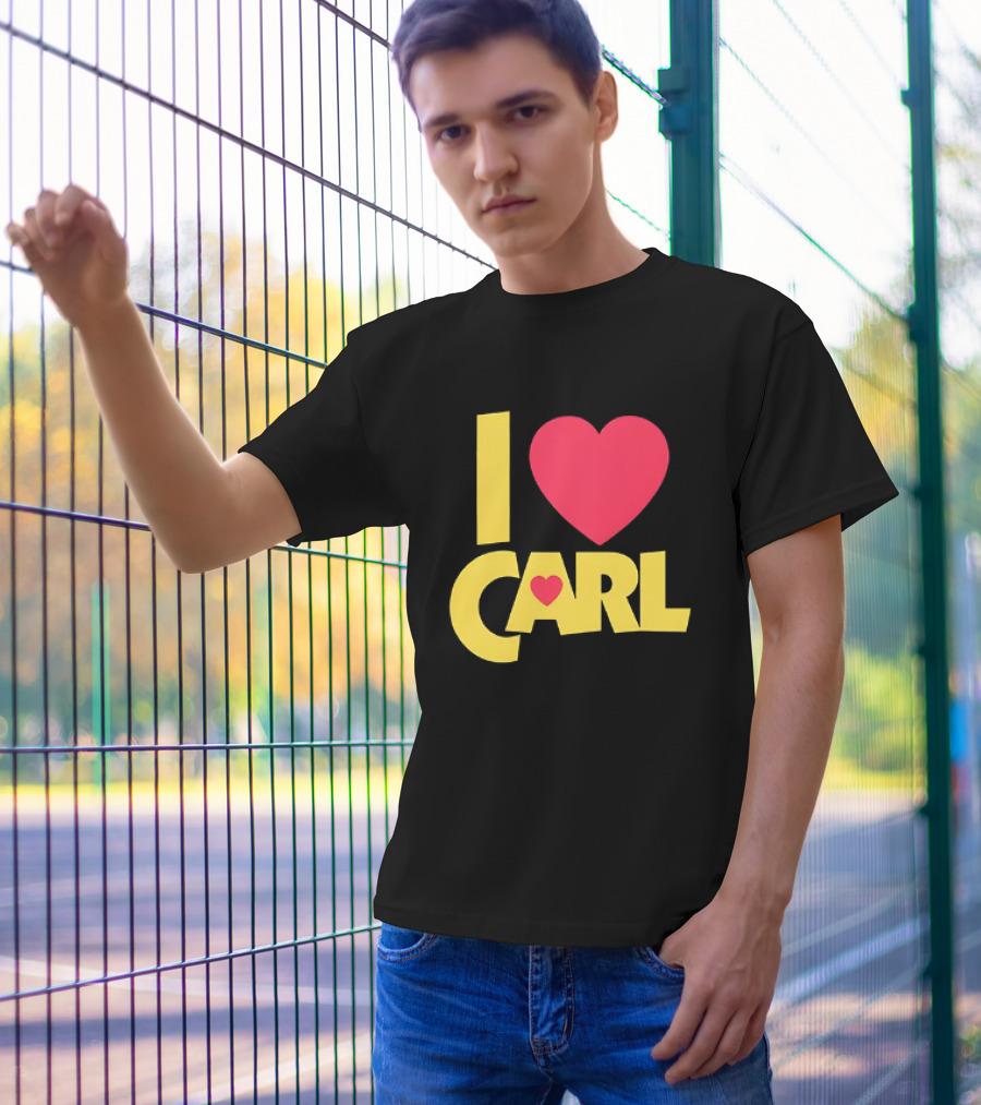 I Love Carl Heart Dungeon Crawler T-Shirt