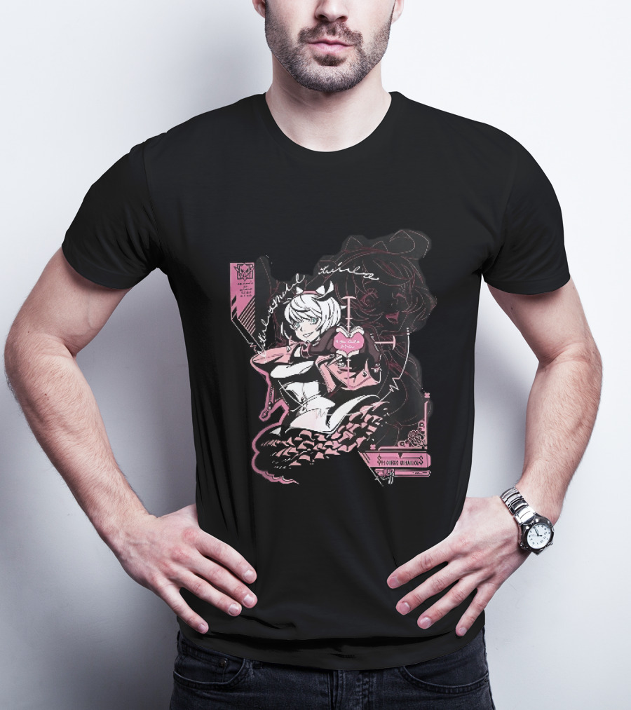 Elphelt Valentine Anime Girl Magical Heart Gesture Eternal Love T-Shirt