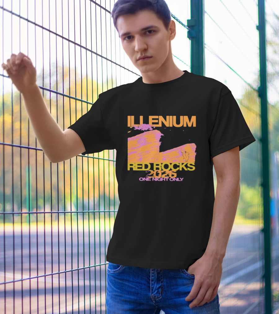 ILLENIUM Red Rocks 2026 One Night Only Event August 19 T-Shirt