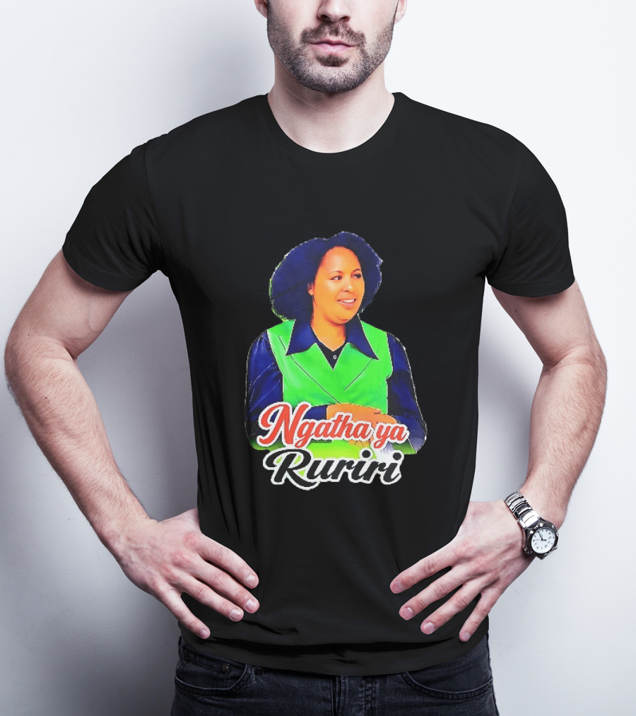Ngatha Ya Ruriri Afro Woman In Green And Blue Outfit T-Shirt