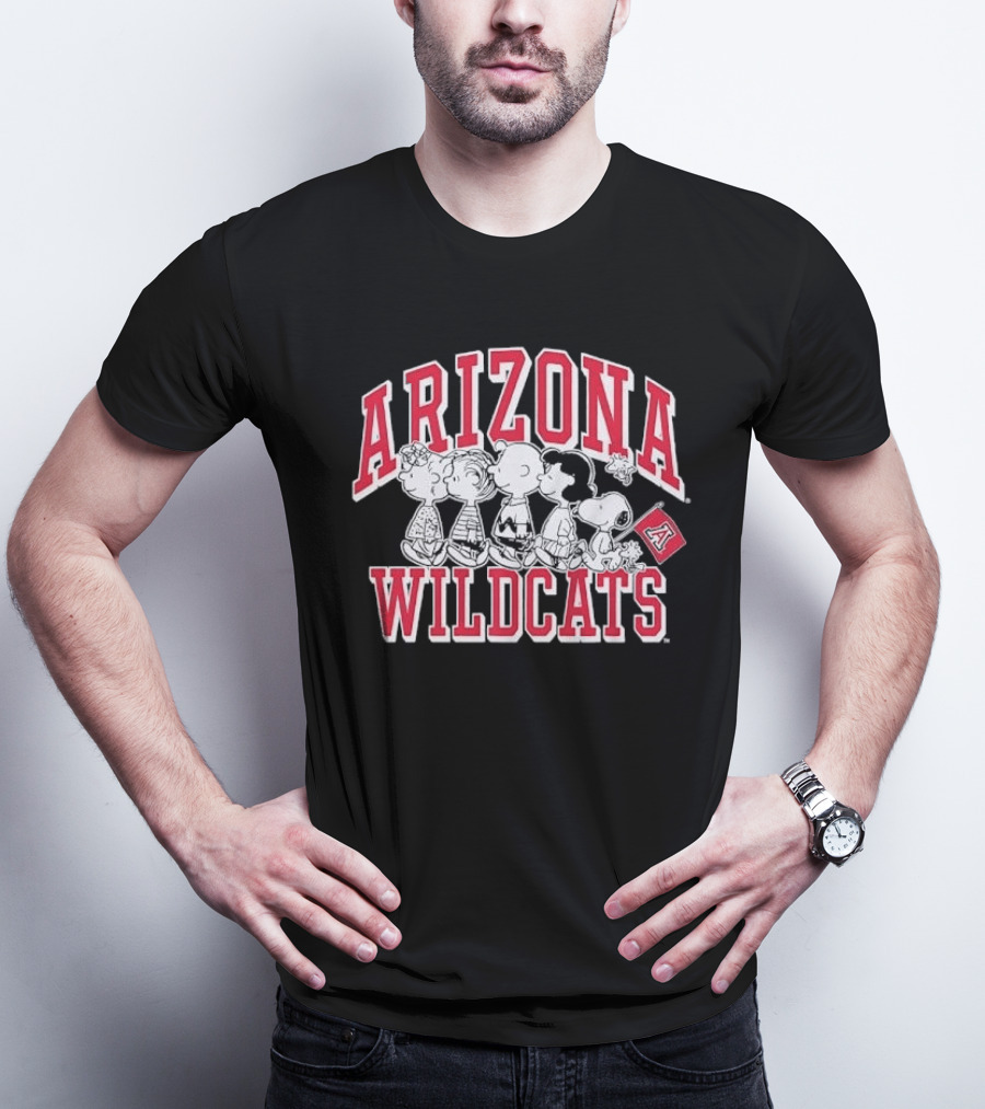 Peanuts Arizona Wildcats The Gang Collaboration T-Shirt