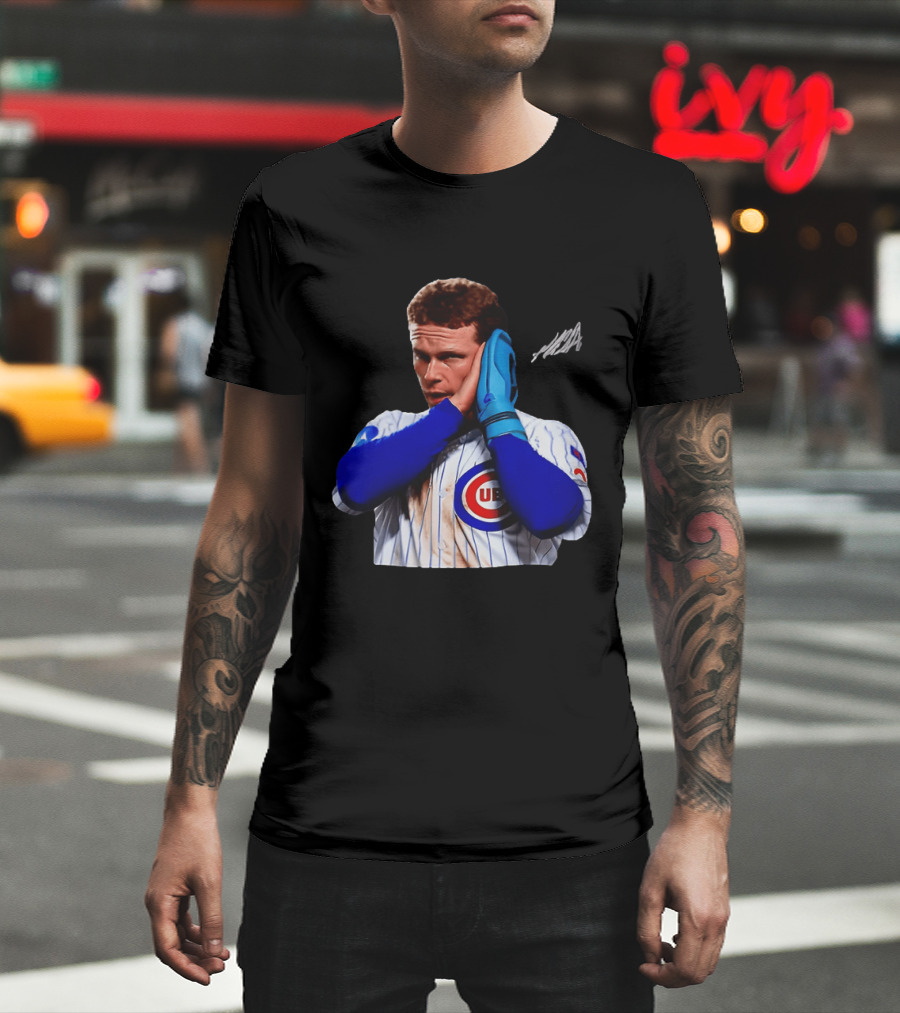 Chicago Cubs Pete Crow Armstrong Night Night Celebration T-Shirt