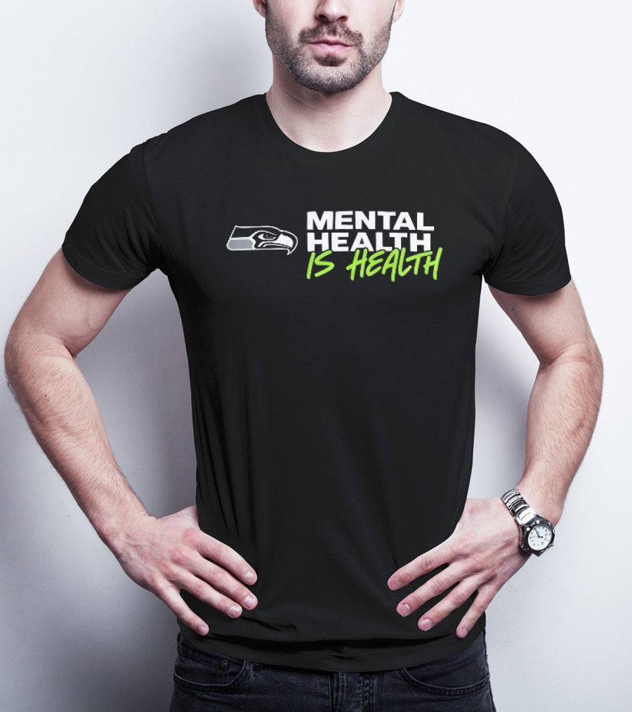 Seattle Seahawks Mental Health Is Health Bird Head T-Shirt