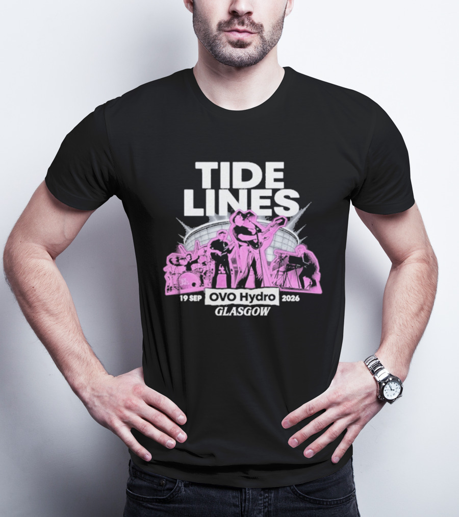 Tide Lines Live OVO Hydro September 19 2026 Glasgow Event T-Shirt