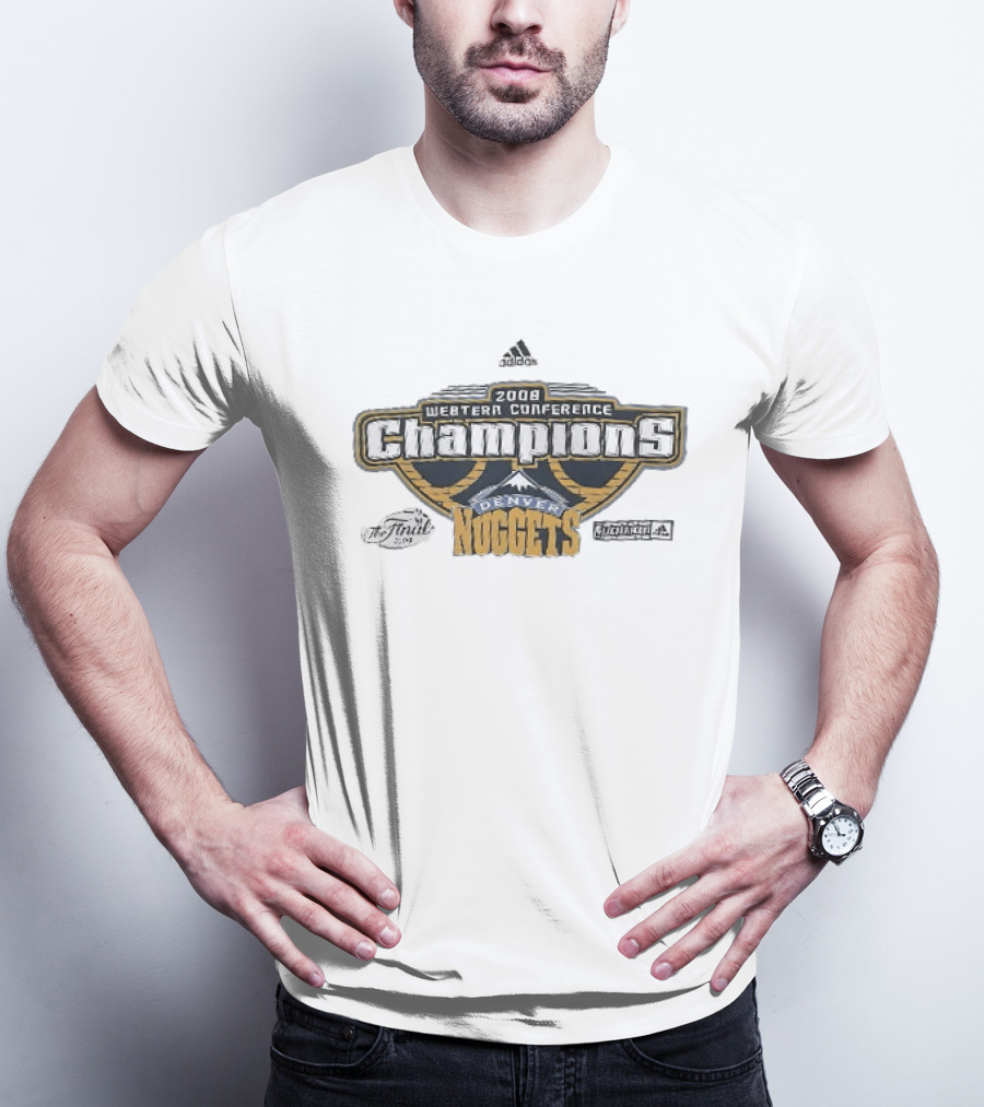 2008 Western Conference Champions Adidas NBA Finals Denver Nuggets T-Shirt