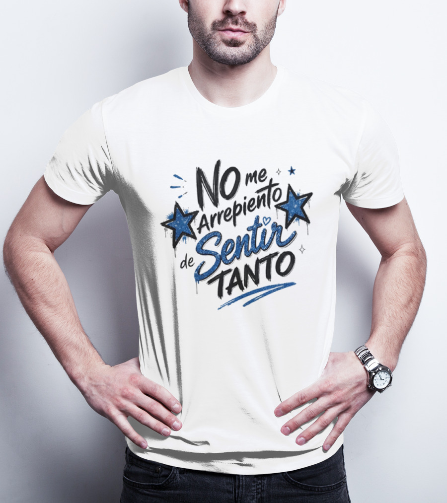 No Me Arrepiento De Sentir Tanto Stars Heart T-Shirt
