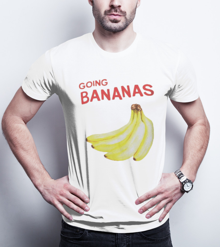 Going Bananas Funny Yellow Fruit Pun T-Shirt