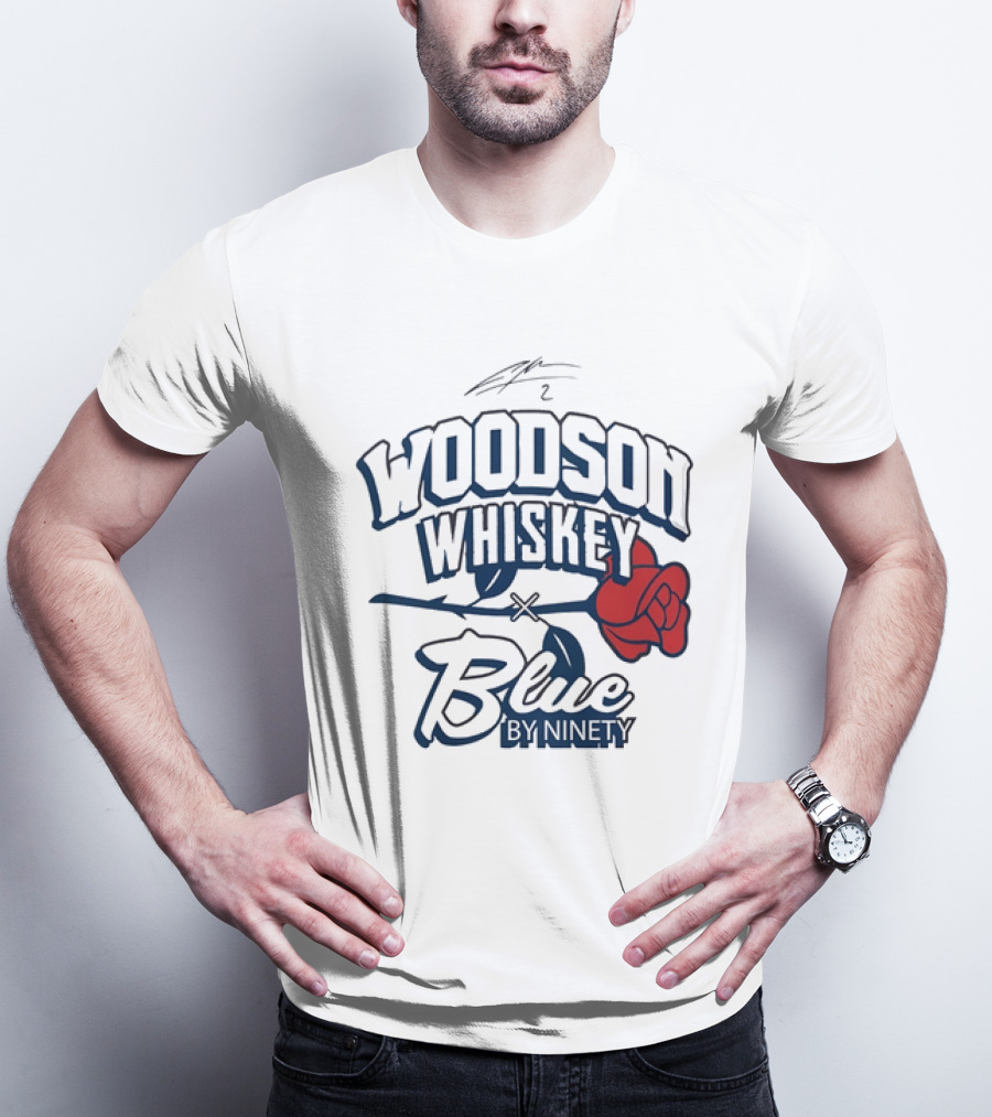 Woodson Whiskey Blue By Ninety Red Rose Collaboration T-Shirt