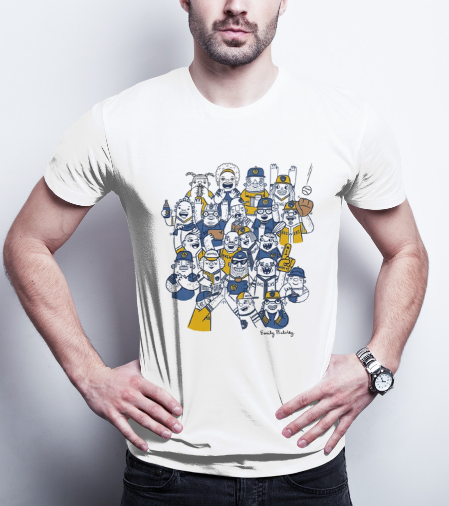 Milwaukee Brewers Emily Balsley 7th Inning Stretch 2026 Fan Characters T-Shirt